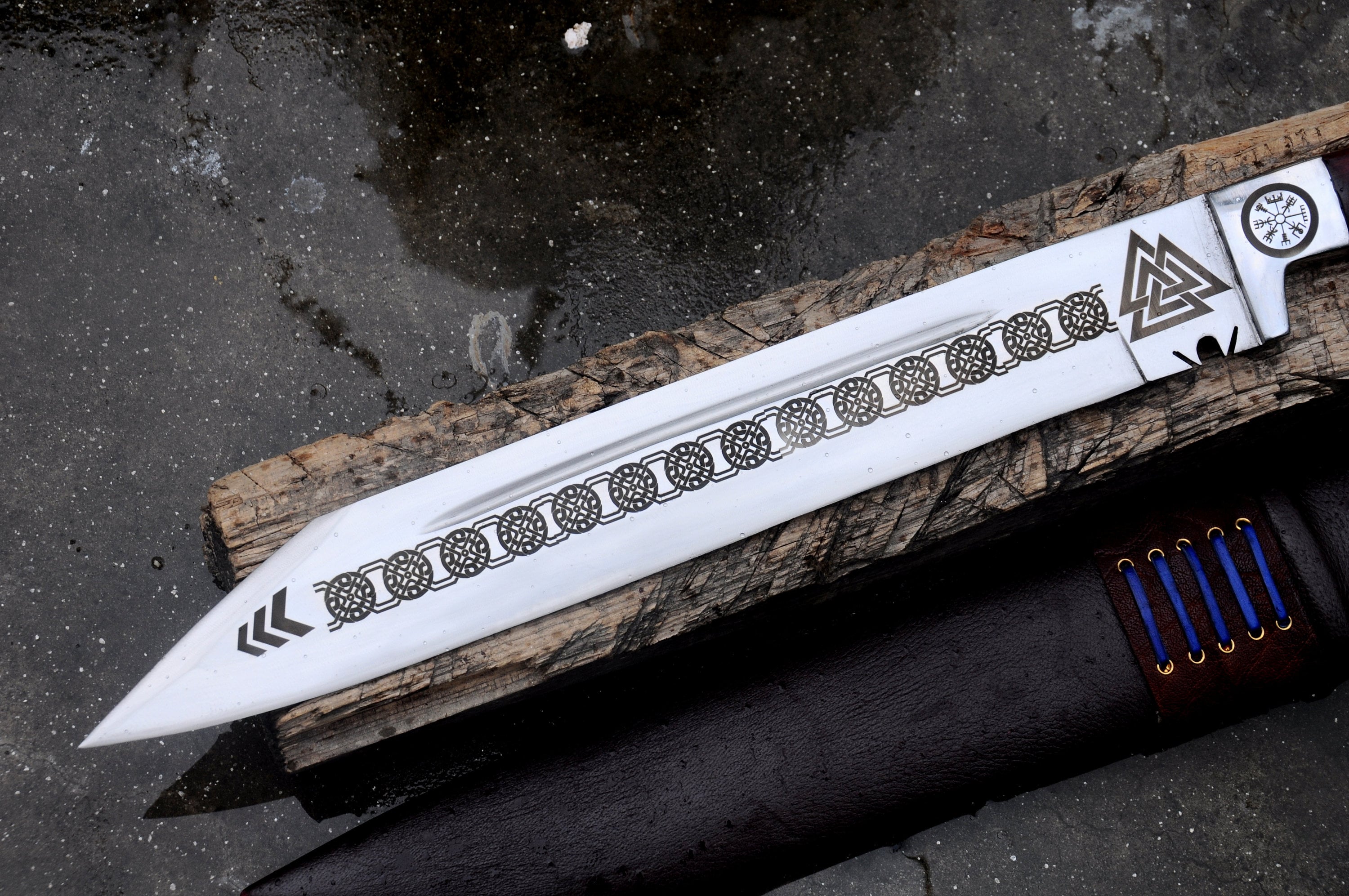 Seax Knife-16 Inches Long Blade Large Seax Knife-hand Forged - Etsy