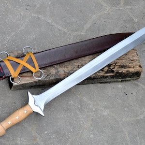 21 Inches Long Blade Xiphos Sword-greek Xiphos-hand Forged Xiphos Sword ...