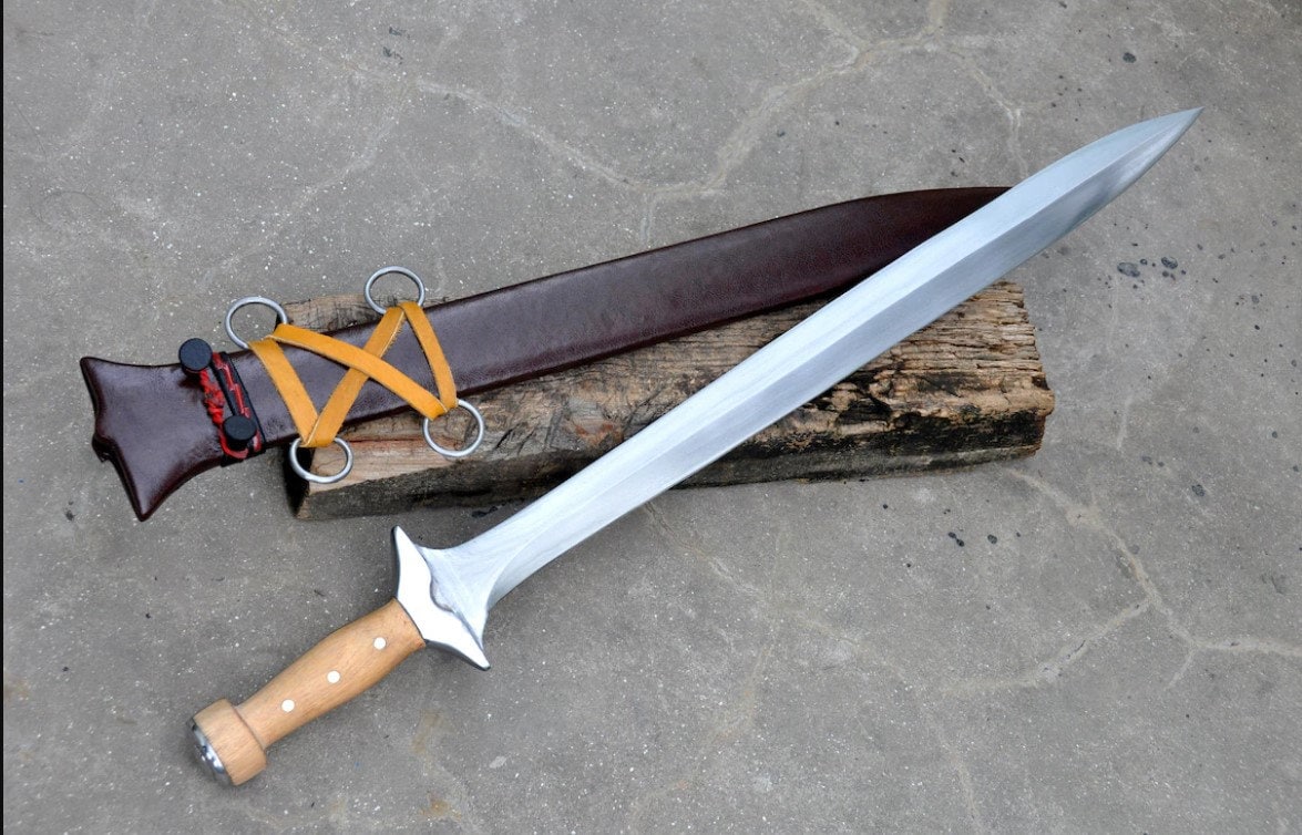 21 Inches Long Blade Xiphos Sword-greek Xiphos-hand Forged - Etsy