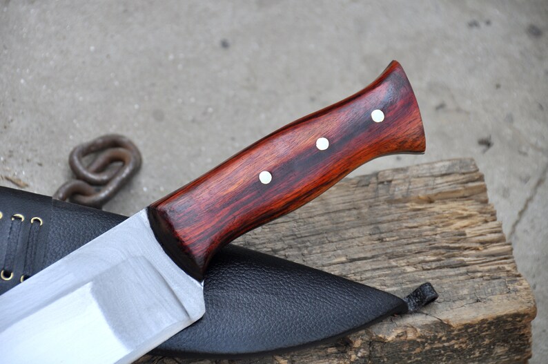 10 Inches Long Blade Bowie Knife-hunting Cleaver-bush Clearing - Etsy
