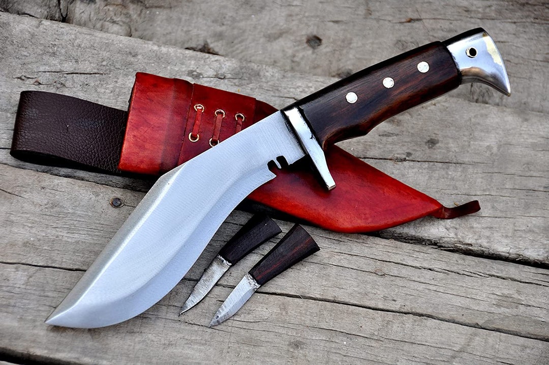 6 Inches Long Blade Hand Forged Double Edge Kukri Machete-knife-khukuri ...