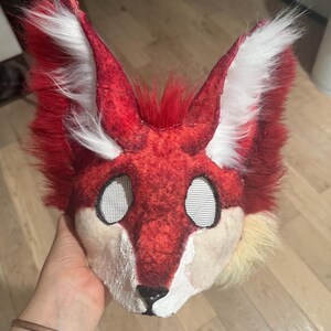 Red Fox Animal Mask High Quality and Lined With Satin - Etsy