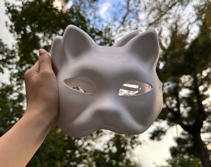 2 PACK Therian Cat Mask Base Blank, Gear, Diy - Etsy