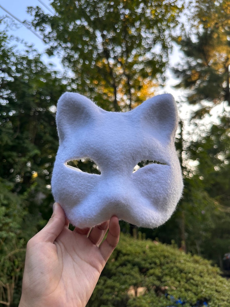 Blank Therian Felted Mask Blanks, With Eye Mesh ! Quad Gear Cat Mask ...