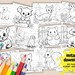 Furry Animals Coloring Pages Printable, Cute Baby Animal Coloring Book ...