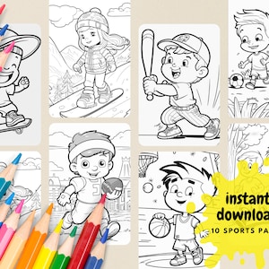 Kid Sports Coloring Pages Printable, Basketball Coloring Pages ...