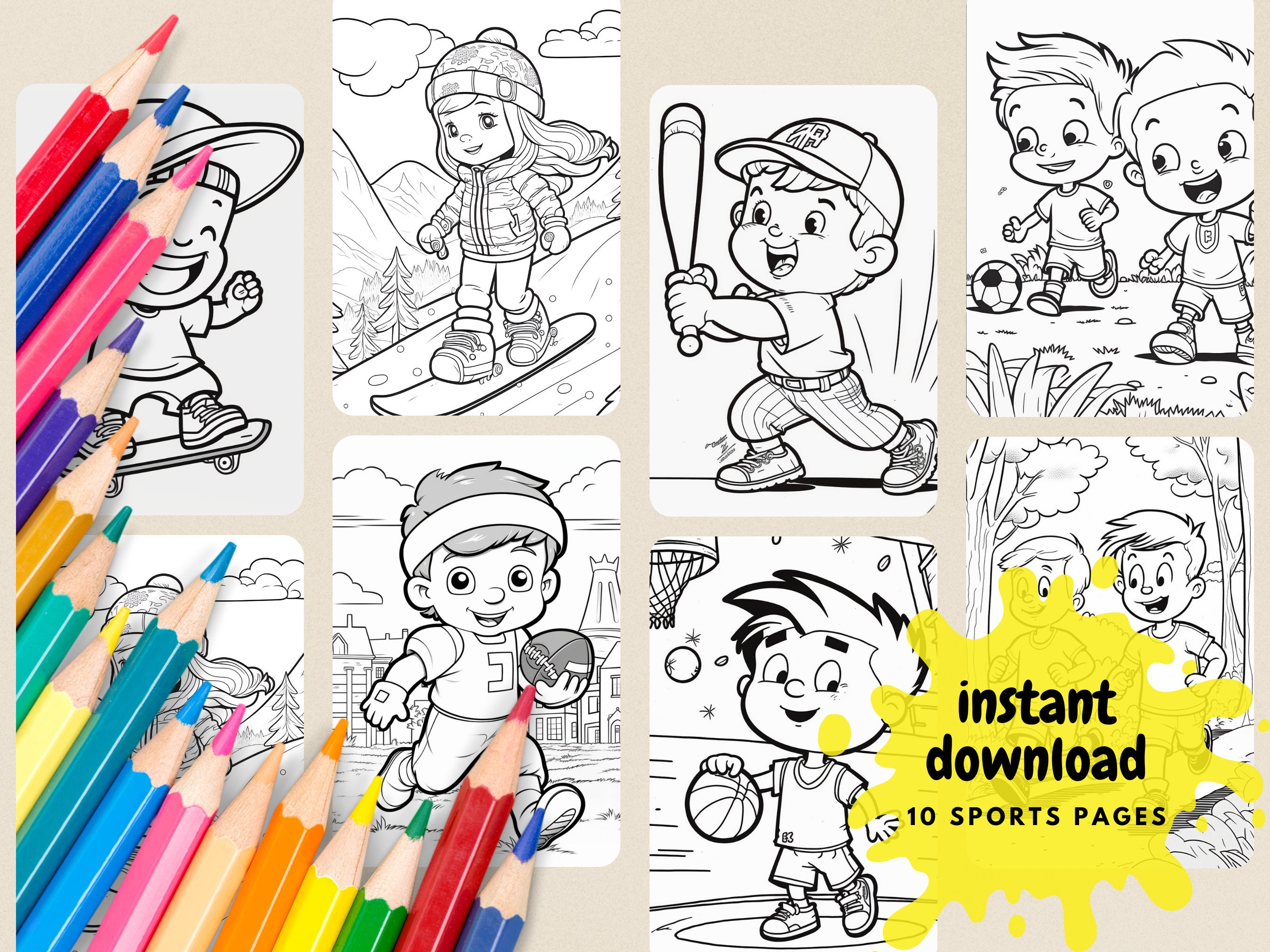 Kid Sports Coloring Pages Printable, Basketball Coloring Pages ...