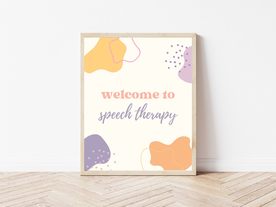 Speech Therapy Wall Art, Digital Download, Classroom Printable Poster ...