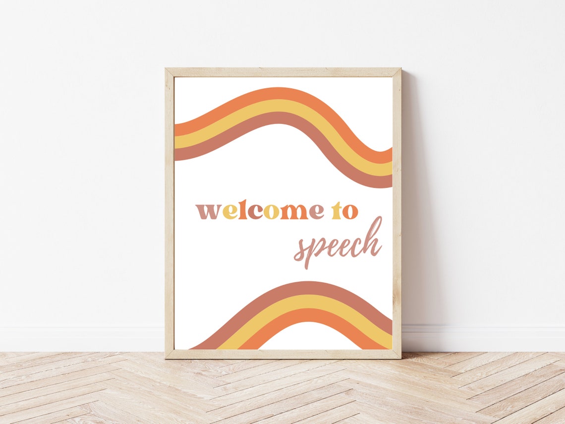 Speech Therapy Wall Art, Digital Download, Classroom Printable Poster ...