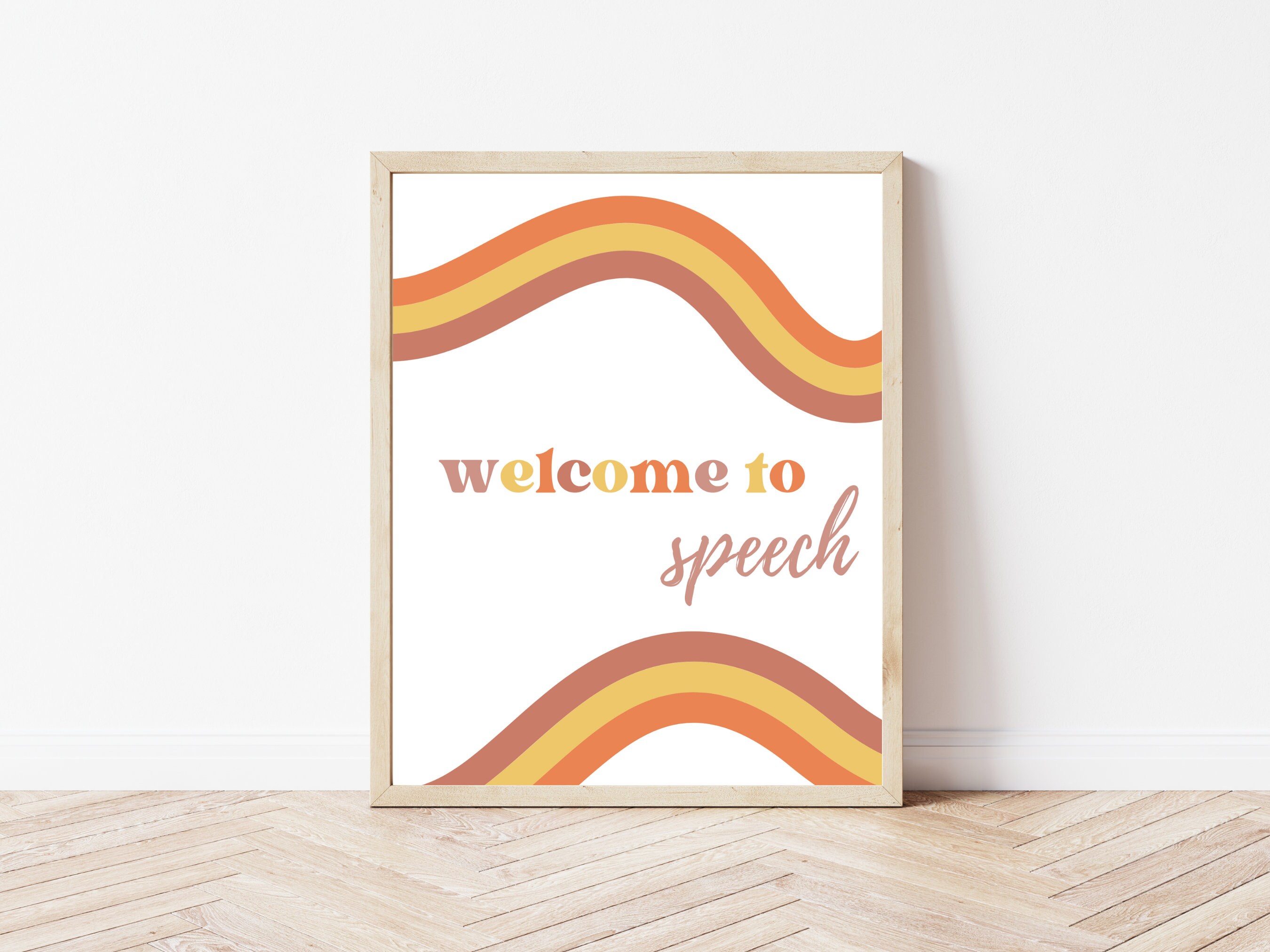 Speech Therapy Wall Art, Digital Download, Classroom Printable Poster ...
