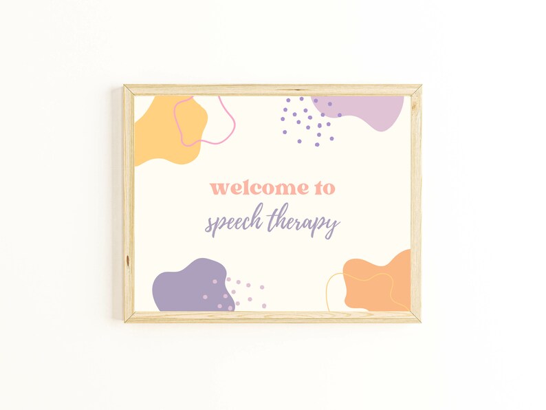 Speech Therapy Wall Art, Digital Download, Classroom Printable Poster ...