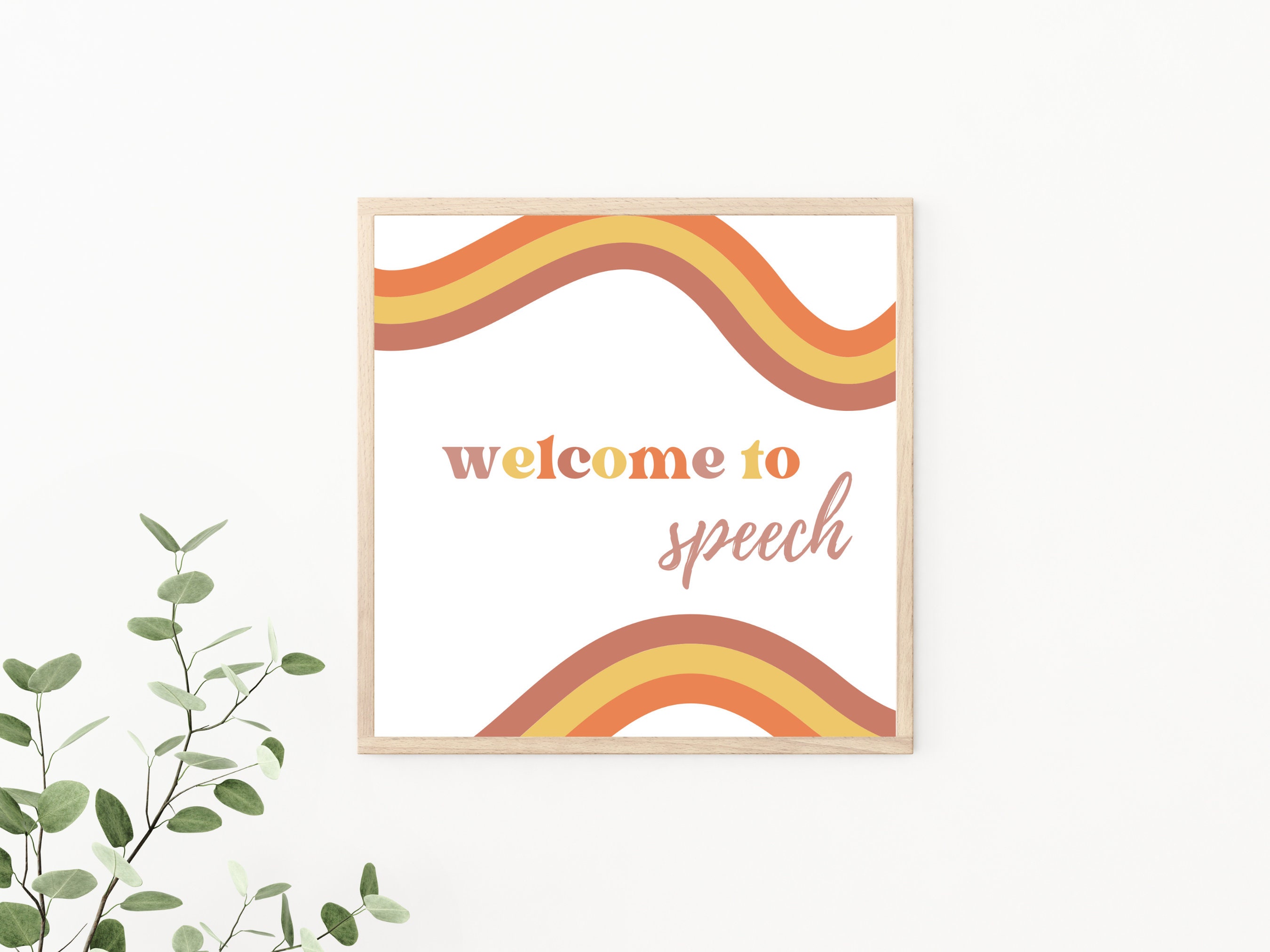 Speech Therapy Wall Art, Digital Download, Classroom Printable Poster ...