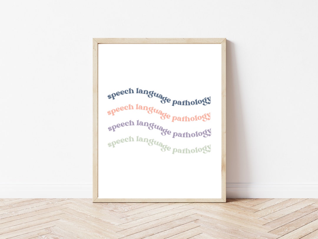 Speech Therapy Wall Art, Digital Download, Classroom Printable Poster ...