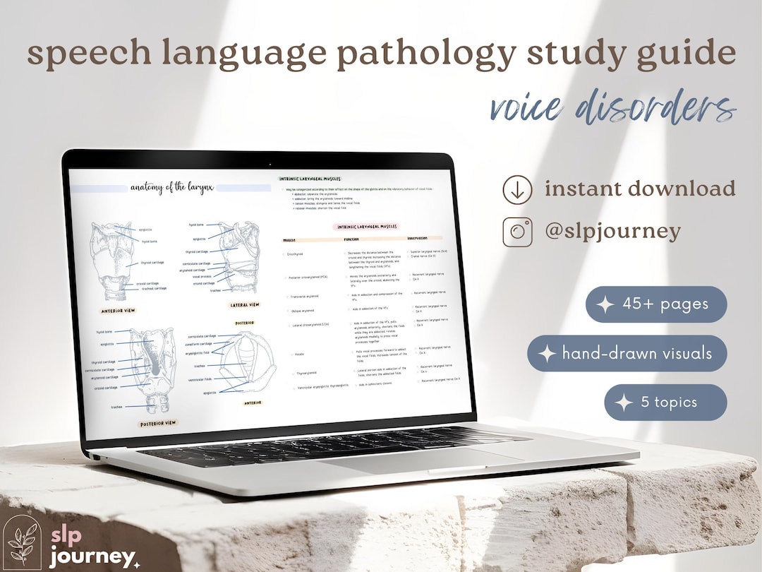 Speech Language Pathology Notes: Voice Disorders (digital Download) - Etsy