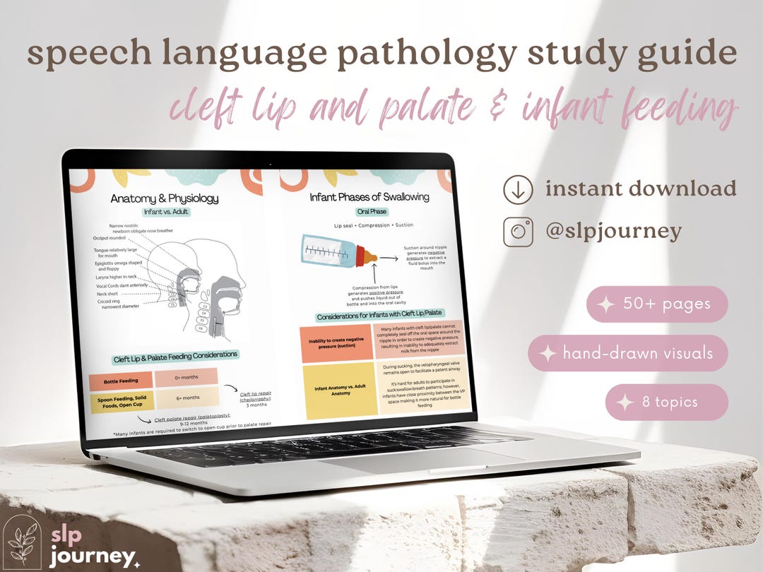 Speech Language Pathology Notes: Cleft Lip & Palate (digital Download ...