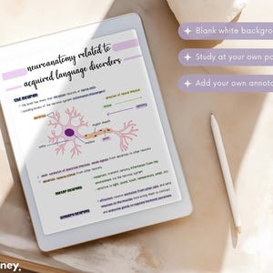 Speech Language Pathology Notes: Acquired Language Disorders (digital ...