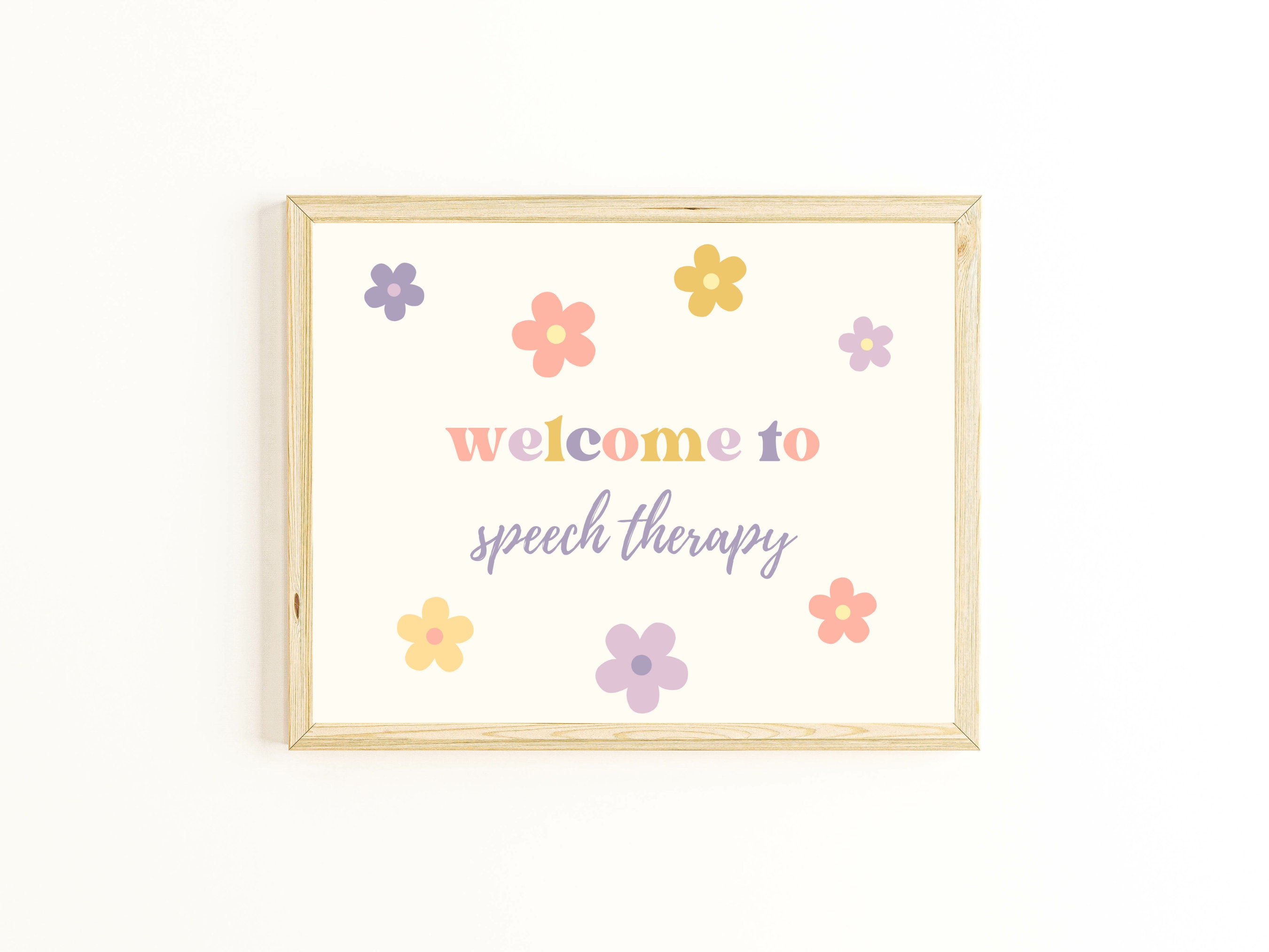 Speech Therapy Wall Art, Digital Download, Classroom Printable Poster ...