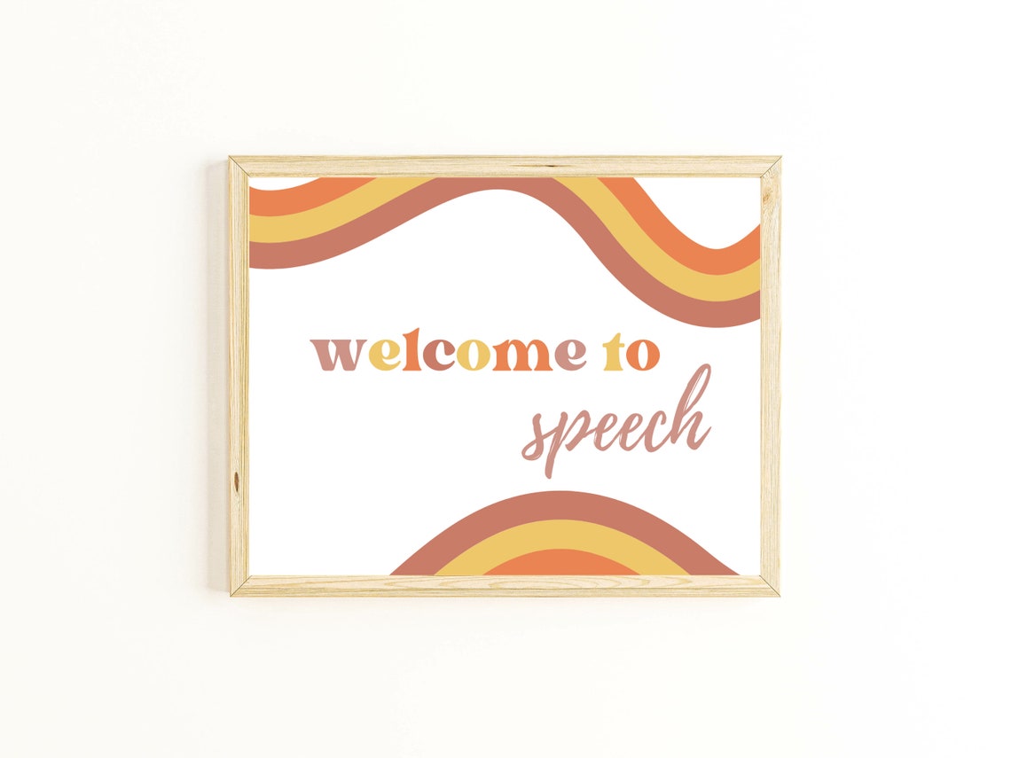 Speech Therapy Wall Art, Digital Download, Classroom Printable Poster ...