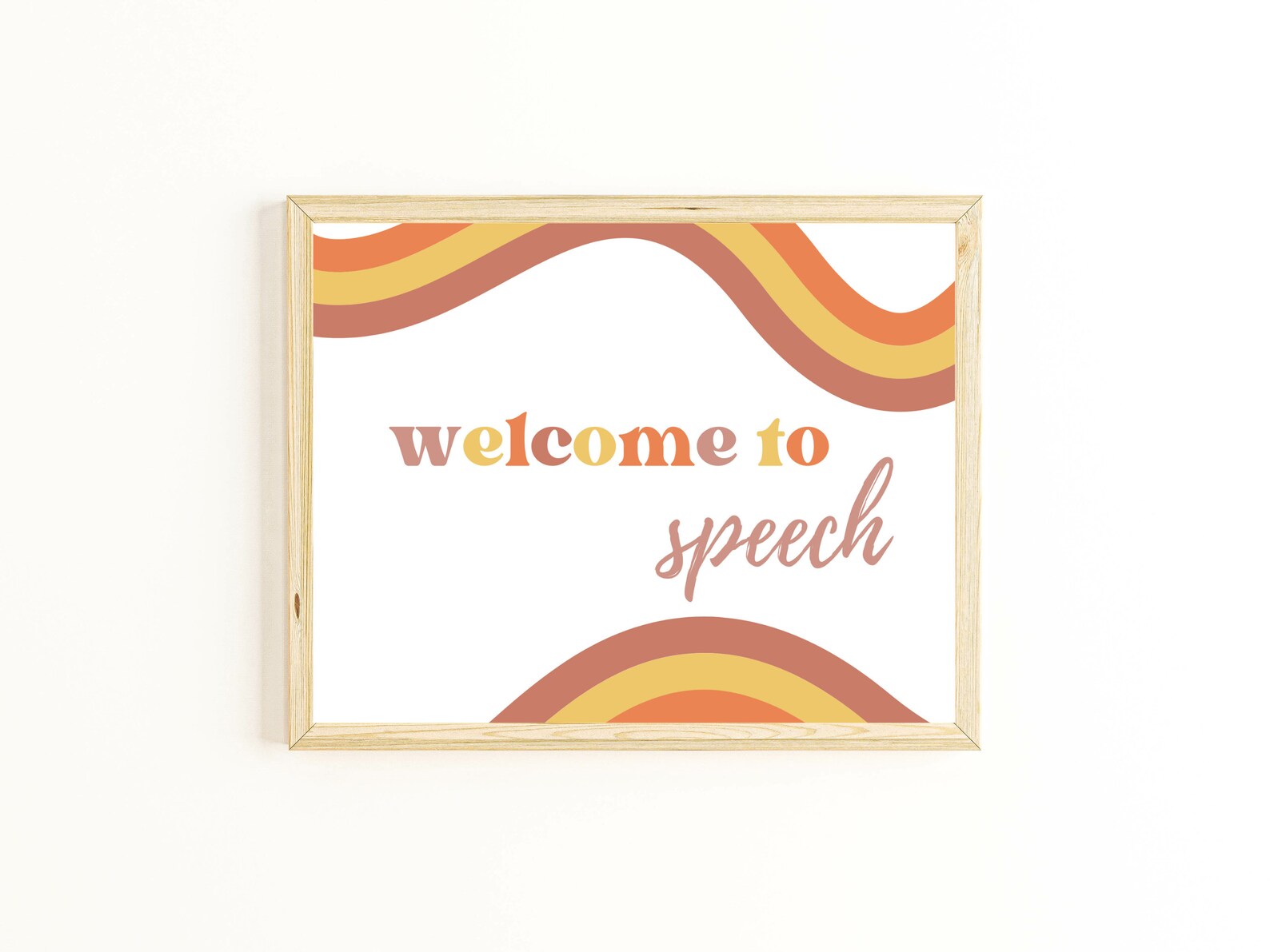 Speech Therapy Wall Art, Digital Download, Classroom Printable Poster ...