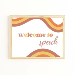 Speech Therapy Wall Art, Digital Download, Classroom Printable Poster ...