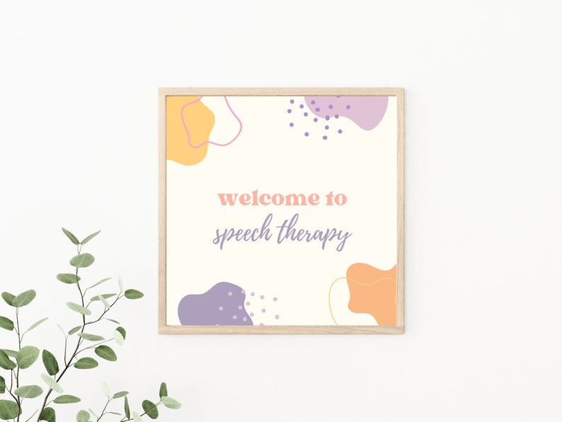 Speech Therapy Wall Art, Digital Download, Classroom Printable Poster ...