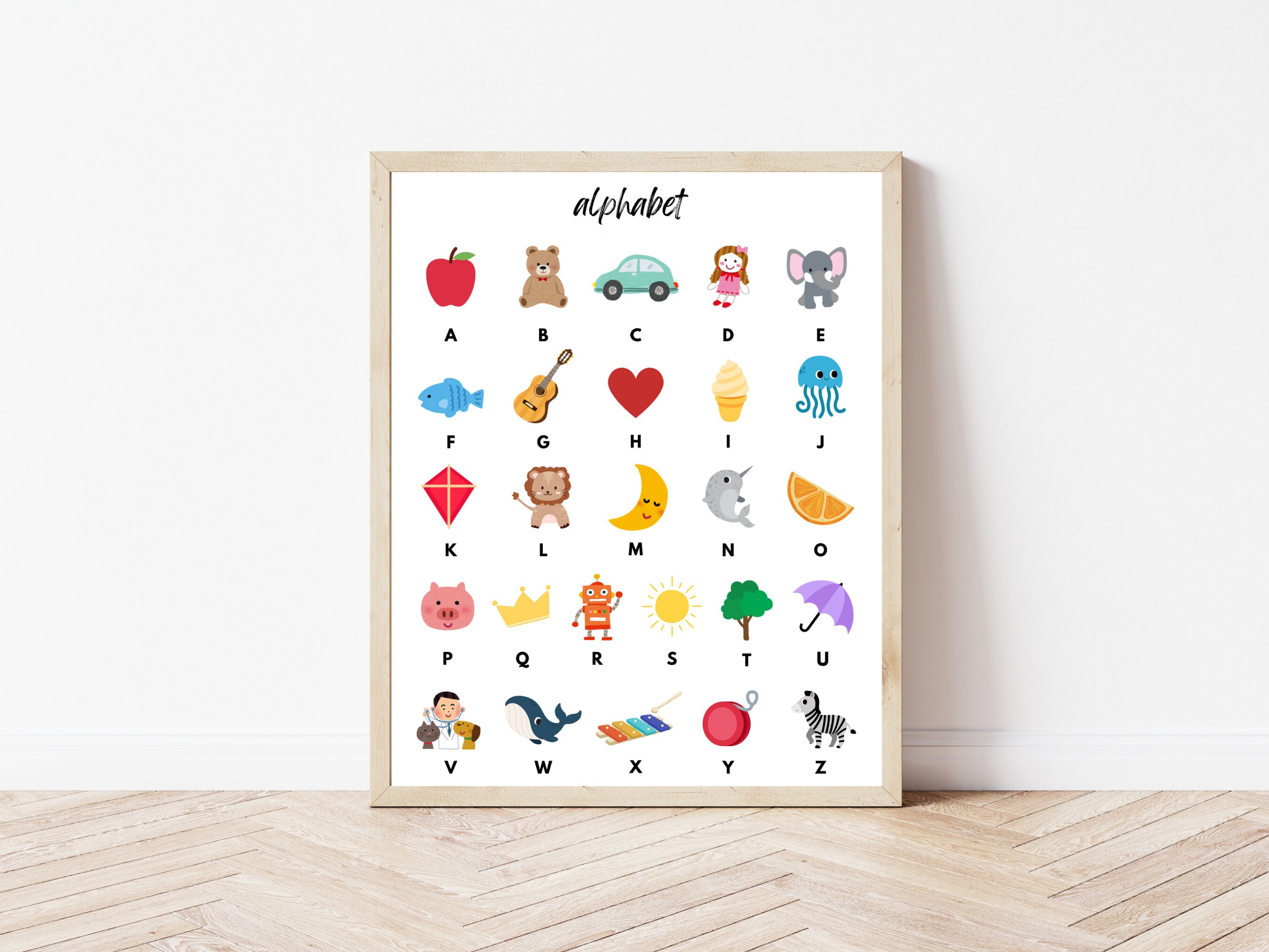 Speech Therapy Alphabet Poster: Classroom Printable Wall Art (digital ...