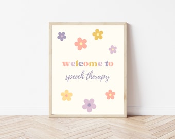 Speech Therapy Wall Art, Digital Download, Classroom Printable Poster ...