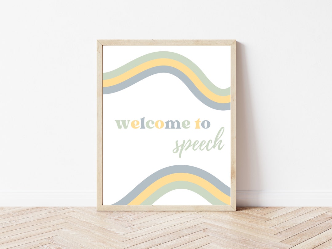 Speech Therapy Wall Art, Digital Download, Classroom Printable Poster ...