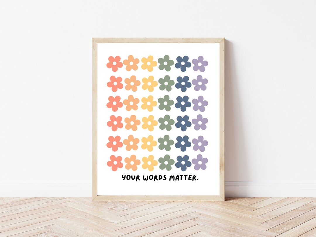 Speech Therapy Wall Art, Digital Download, Classroom Printable Poster ...