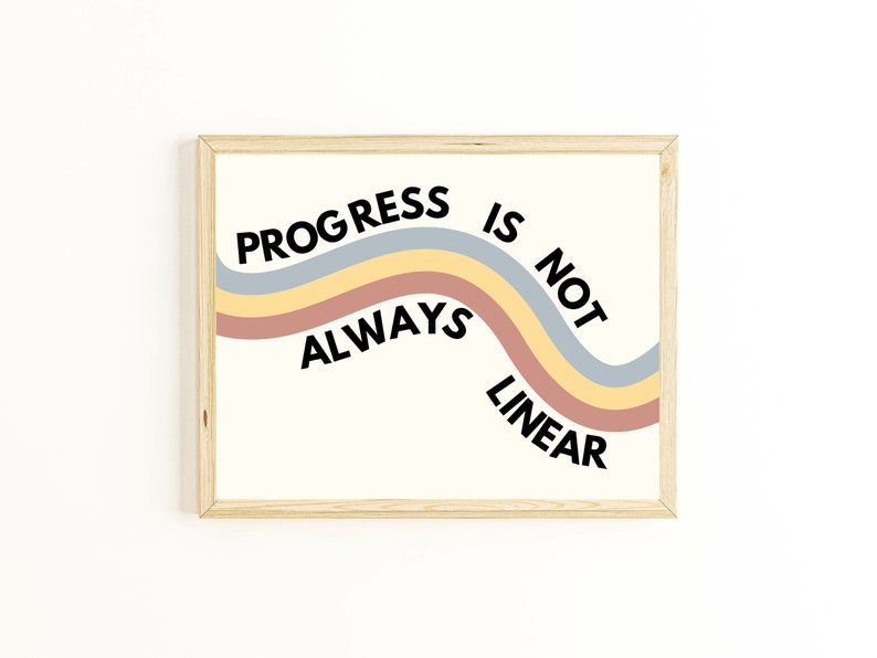 Speech Therapy Poster: Progress is Not Linear (digital Download) - Etsy