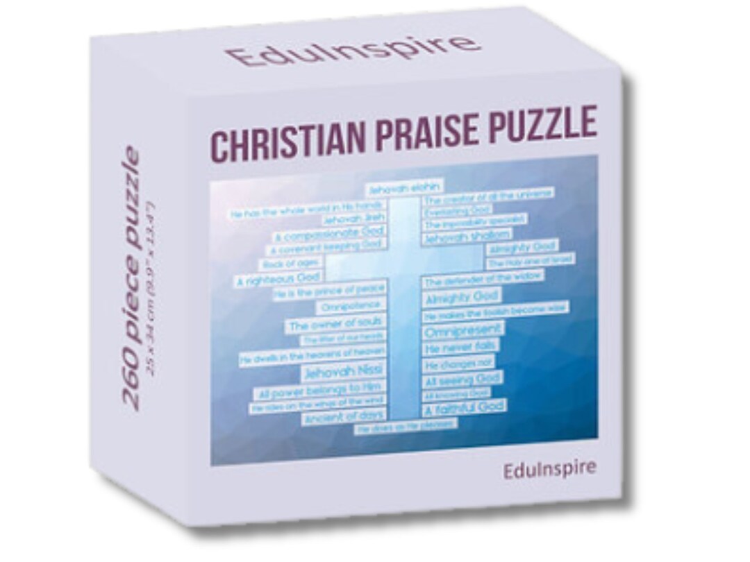 The Cross - 260 Piece Christian Jigsaw Puzzle for All Ages - Designed ...