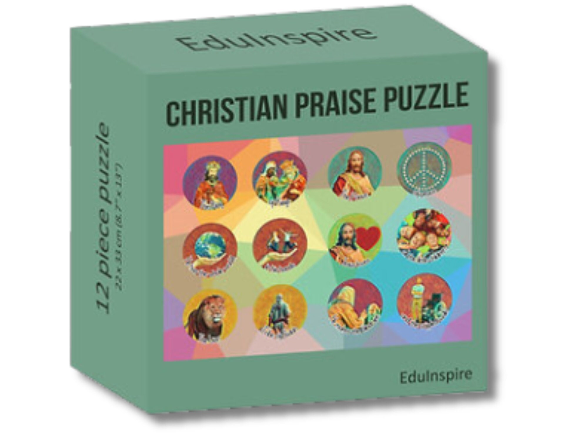 12 Pieces - Christian Jigsaw Puzzle for All Ages. Designed With the ...