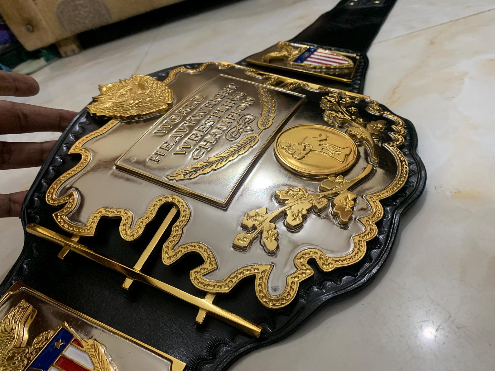 Awa Lawler Heavyweight Wrestling Championship Belt, 4mm Zinc, Dual ...