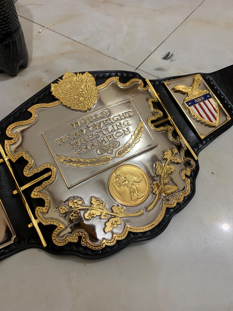 Awa Lawler Heavyweight Wrestling Championship Belt, 4mm Zinc, Dual ...
