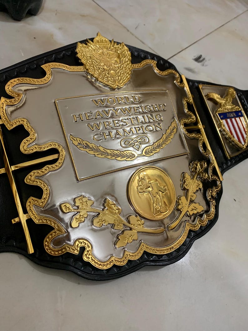 Awa Lawler Heavyweight Wrestling Championship Belt, 4mm Zinc, Dual ...