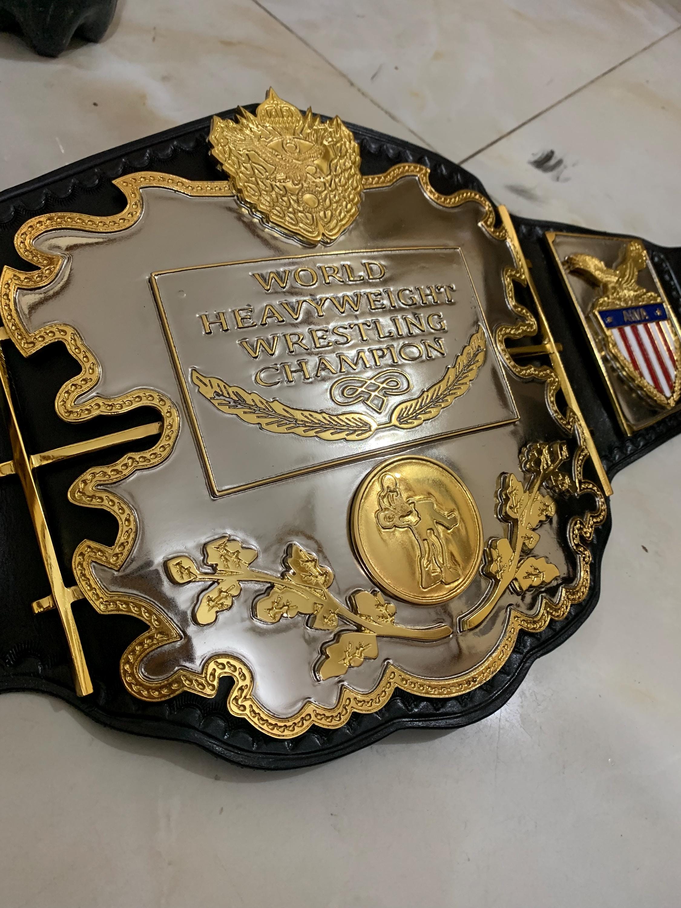 Awa Lawler Heavyweight Wrestling Championship Belt, 4mm Zinc, Dual ...