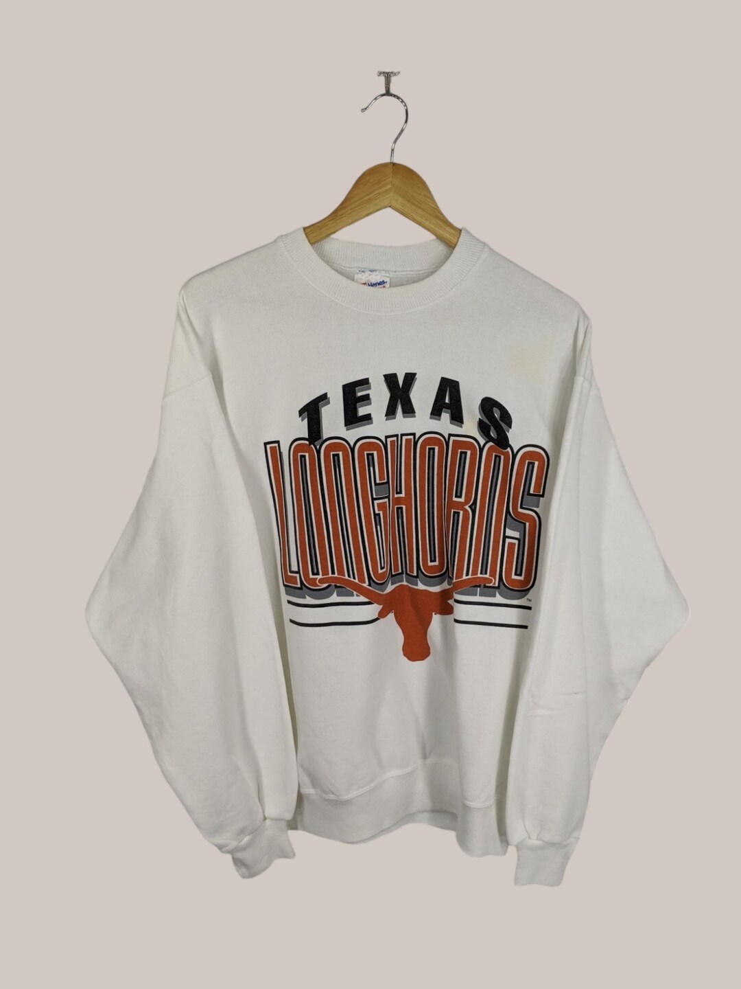 Vintage 90s NCAA University of Texas Longhorns Football Sweatshirt ...