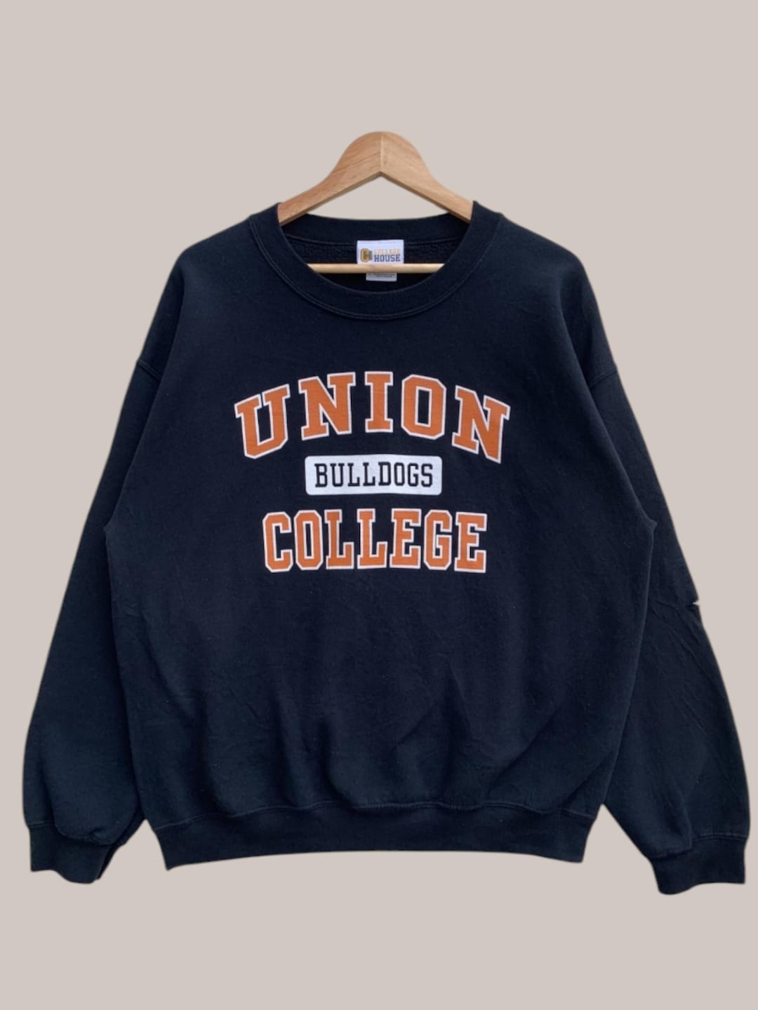 Vintage Union Bulldogs College Sweatshirt Bulldogs Crewneck Union ...