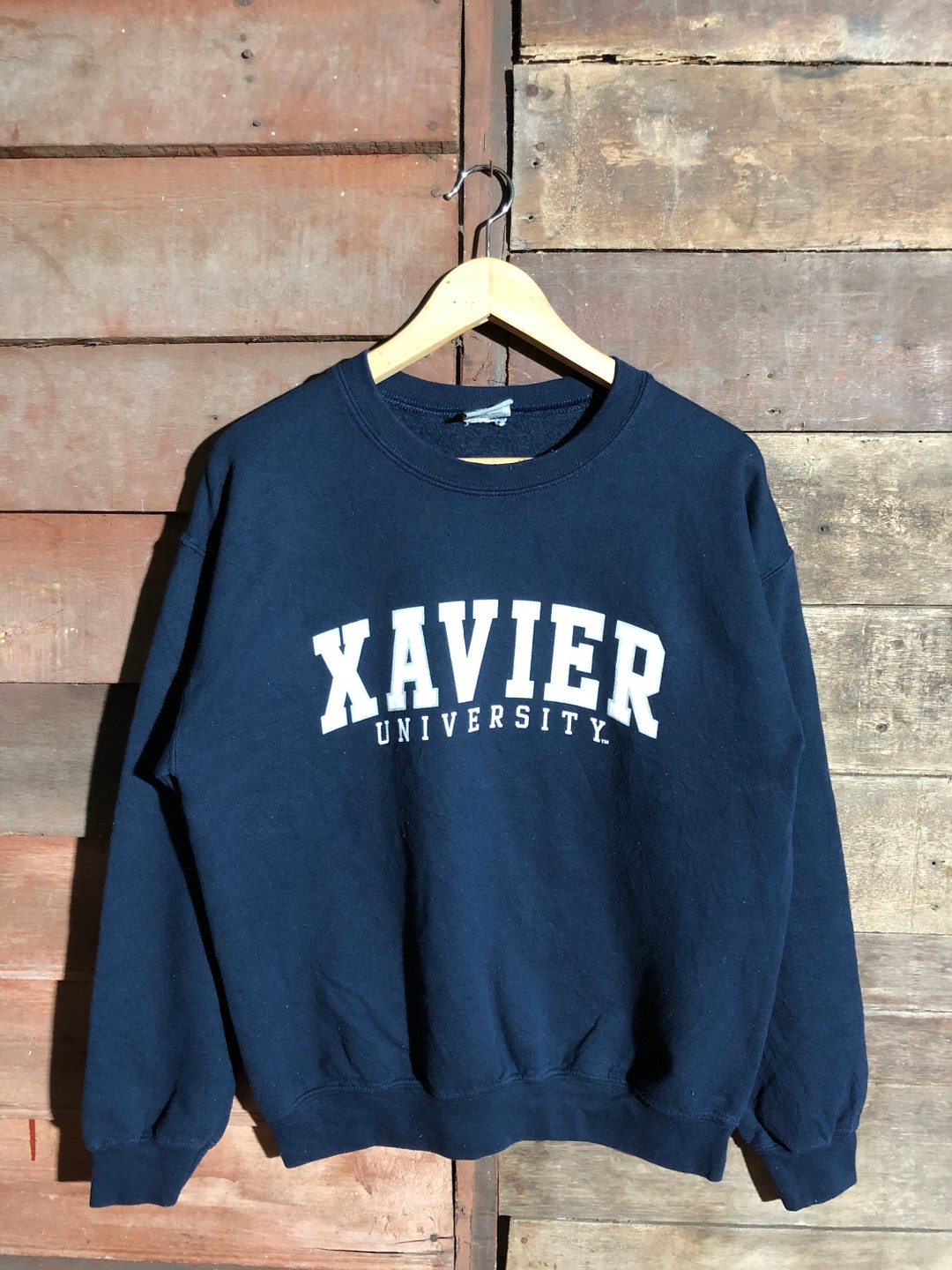Vintage Xavier Musketeers Crewneck Sweatshirt, NCAA University Logo ...