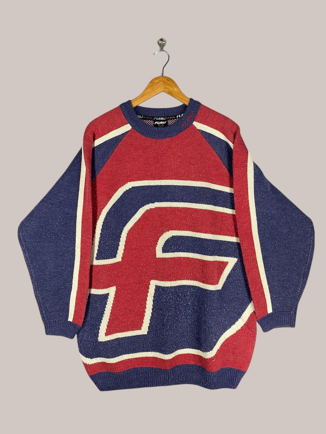 Very RARE Vintage Fubu New York Knitted Sweater Fubu Crewneck Fubu ...