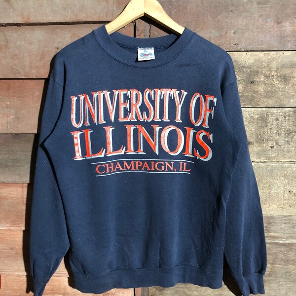 University of Illinois Sweater - Etsy
