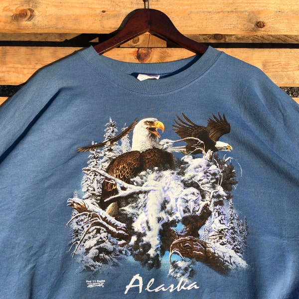 Vintage Bald Eagle Sweater - Etsy