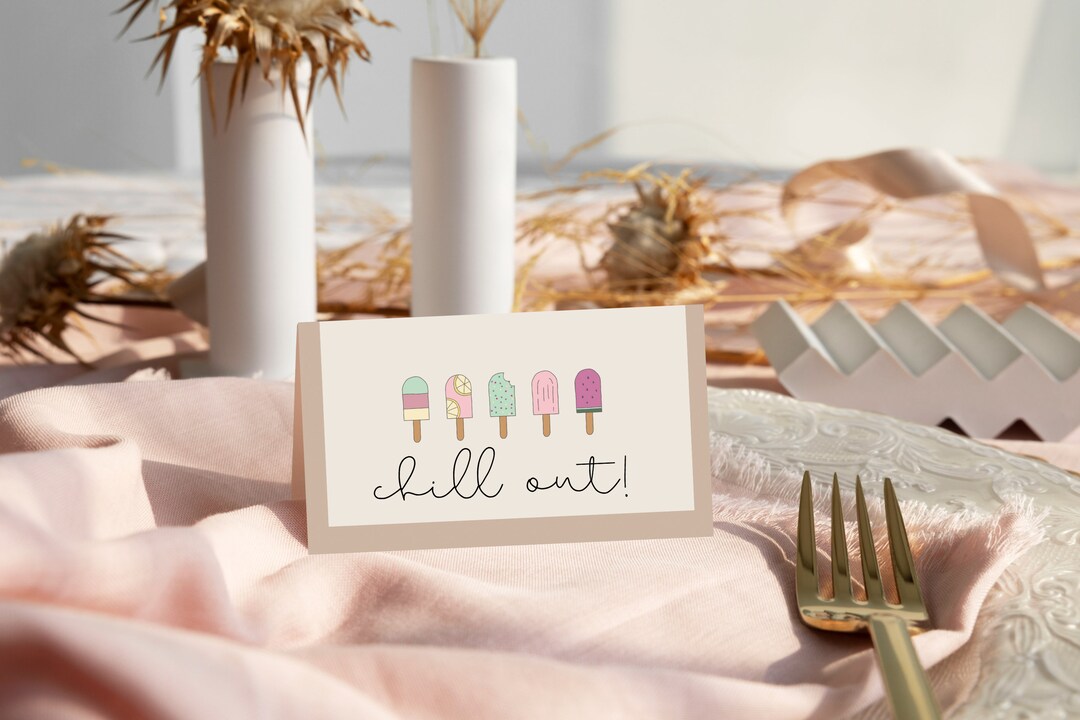 Popsicle Birthday Folded Card Template, Popsicle Birthday Tent Card ...