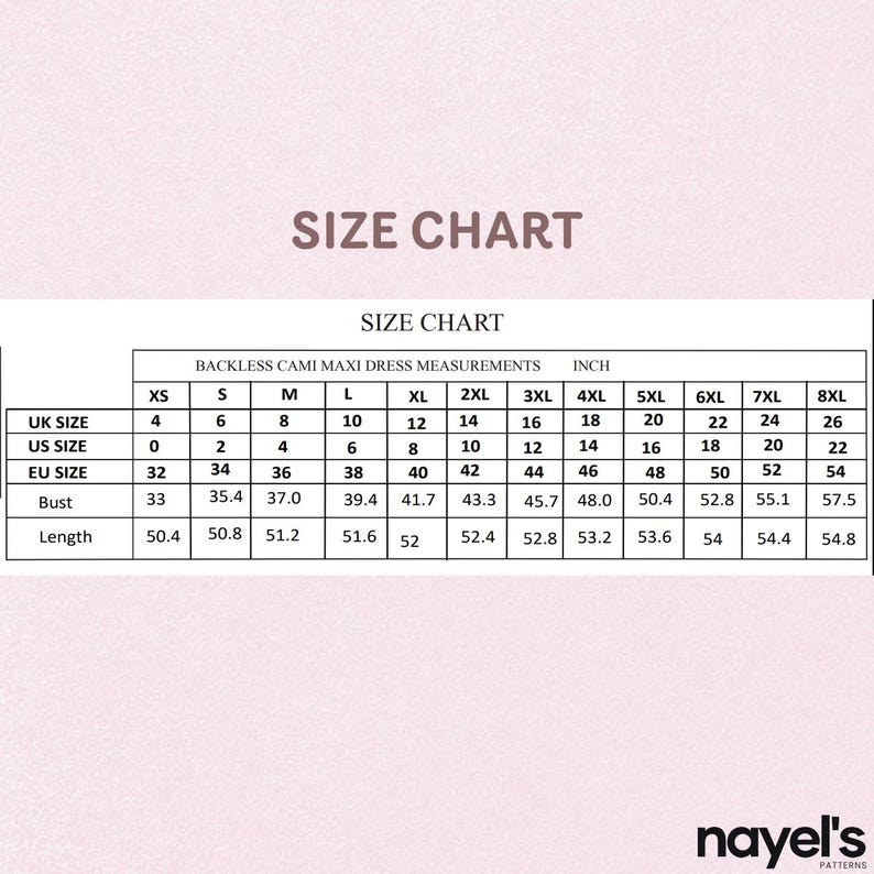 Backless Maxi Dress Sewing Pattern and Instructions PDF | Summer Slip ...