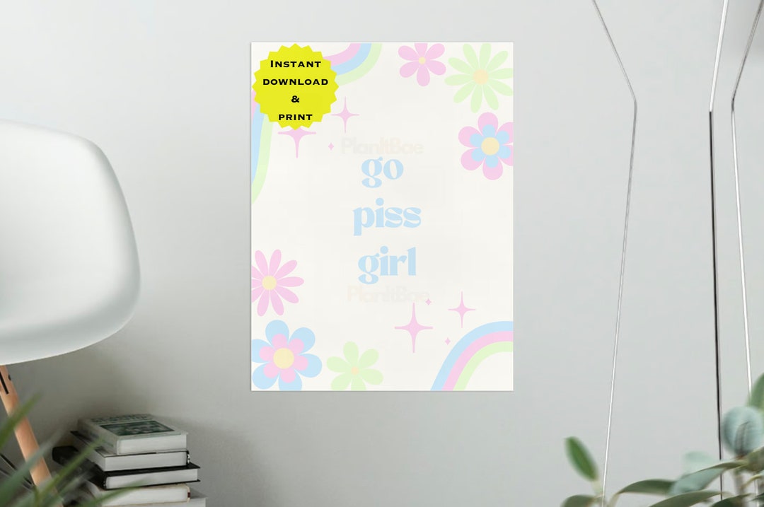 Go Piss Girl Poster - Etsy
