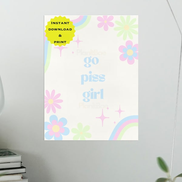 Piss Girl Poster - Etsy