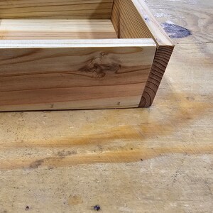Handmade Reclaimed Cedar Wood Box, Farmhouse Style Decor, 7" X 6.5 ...