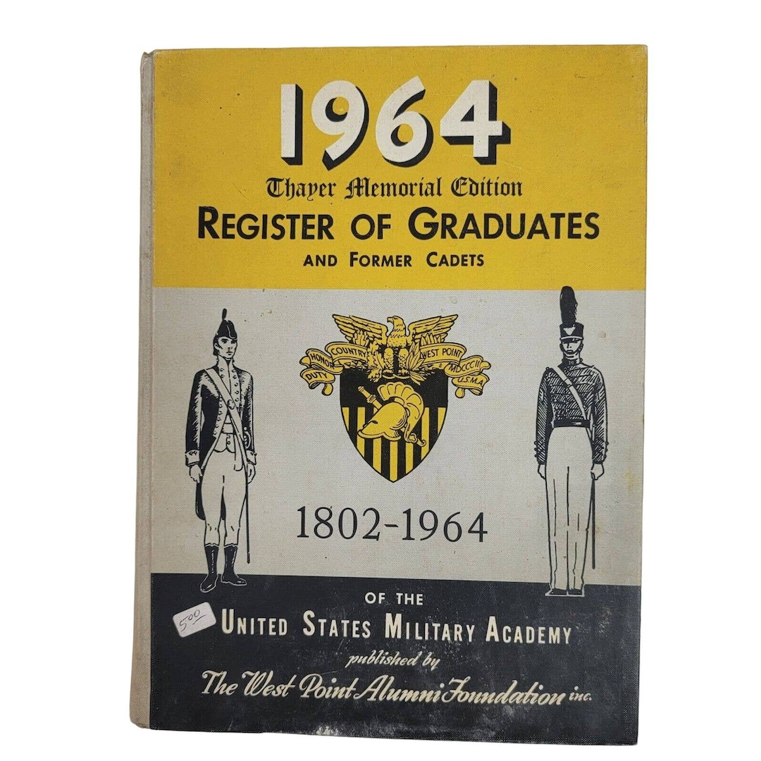 1964 West Point Military Academy Register of Graduates Cadets - Etsy