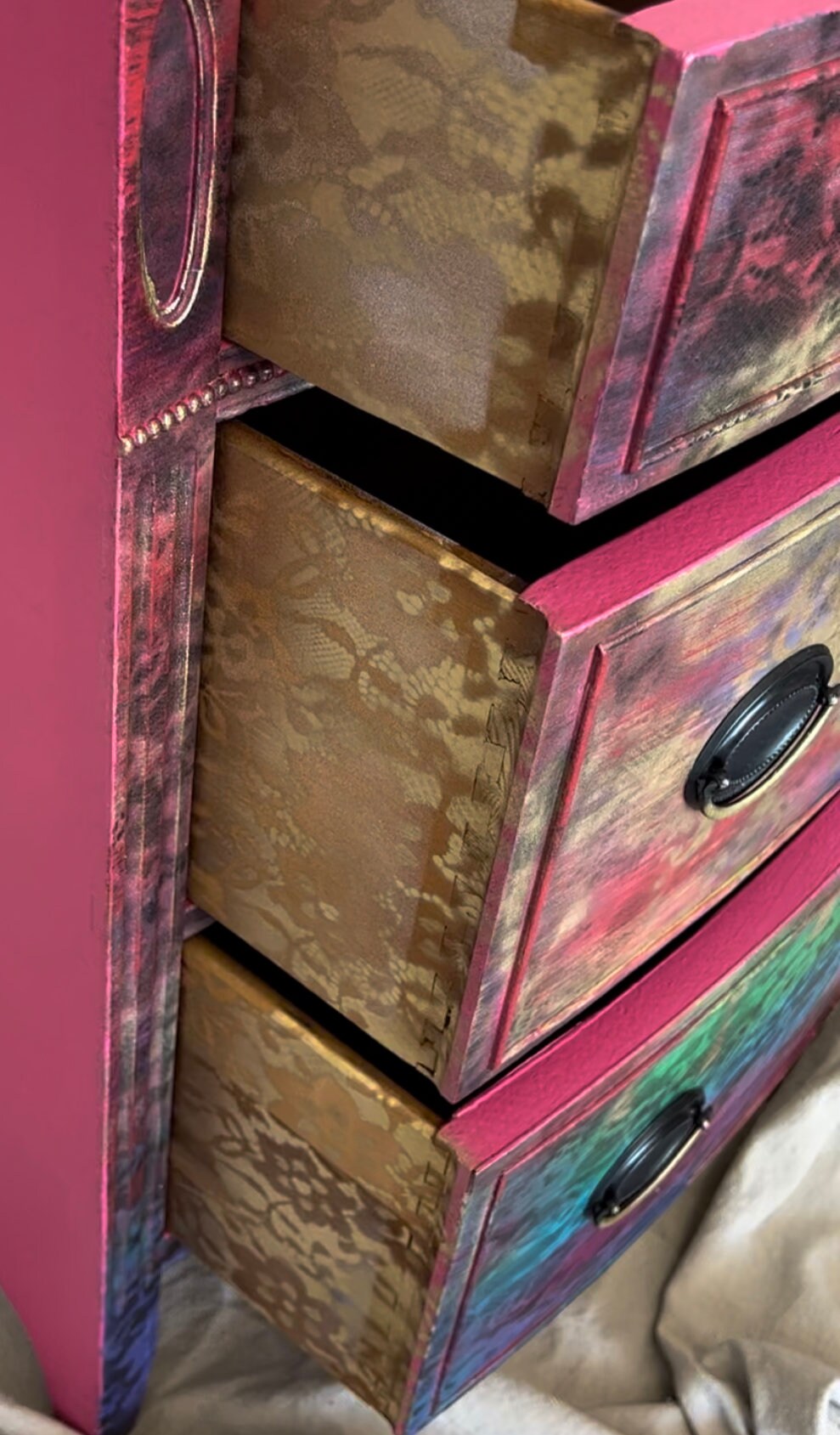 Beautiful Bright Drexler Boho 3 Drawer Chest ***SOLD*** - Etsy