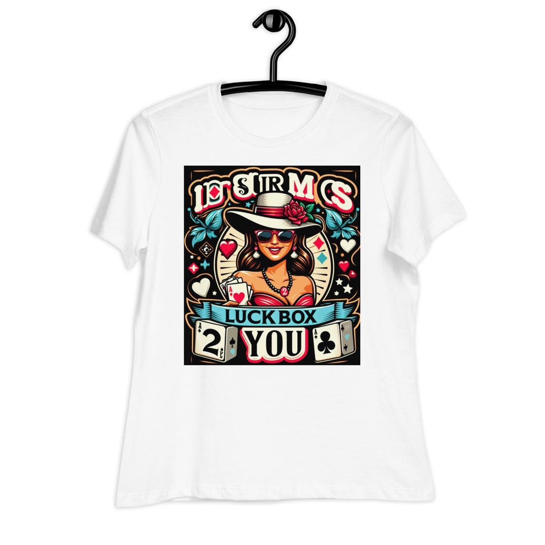 Poker Clothing and Apparel Mrs Luckbox 3 Women's Relaxed T-shirt - Etsy